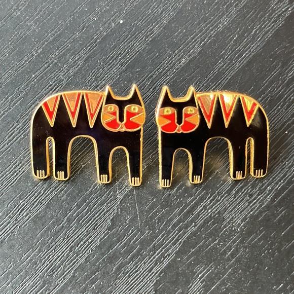 Laura Burch | Jewelry | Vintage Laura Burch Cat Earrings | Poshmark